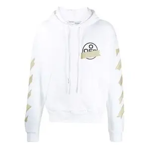 Off-White Arrows Sketch Logo Loose Fit Hoodie - White