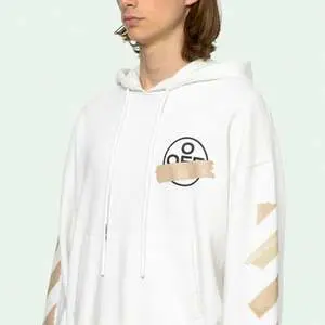 Off-White Arrows Sketch Logo Loose Fit Hoodie