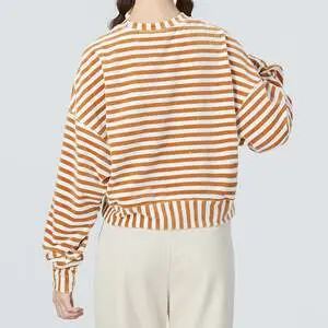 PUMA Striped Knitted Pullover Sweater