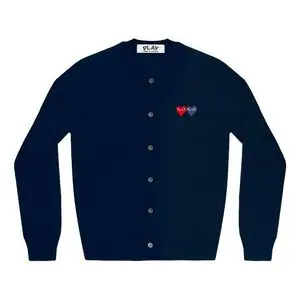 Play Comme Des Garcon Cardigan With Double Emblem