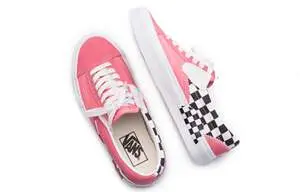 VANS Slip-on Sneakers With Checkerboard Detailing - Pink