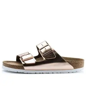 BIRKENSTOCK Arizona Soft Footbed Natural Leather Sandals - Copper