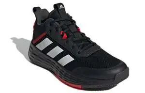 Adidas Own The Game Mid Top Sneakers - Black/white/red