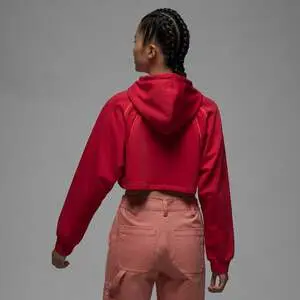JORDAN Crop Pullover Fleece Hoodie
