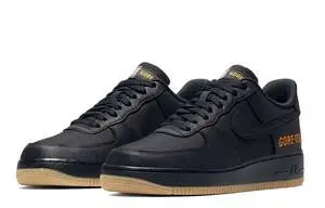 Nike Force 1 Low Gtx Sneakers - Black/light Carbon-bright Ceramic