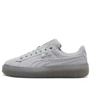 PUMA Basket Platform Strap Sneakers - Grey