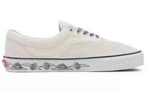 VANS Era Low Top Sneakers With Graphic Detailing - White/blue