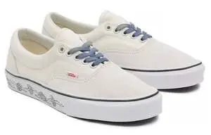 VANS Era Low Top Sneakers With Graphic Detailing - White/blue