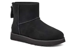 UGG Classic Mini Logo Zip Boots - Black