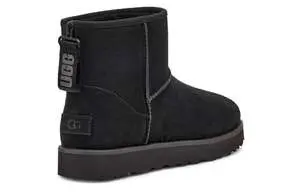 UGG Classic Mini Logo Zip Boots - Black