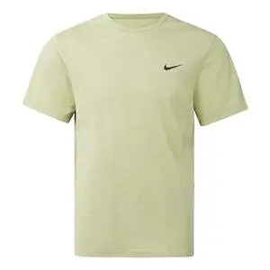 Nike Dri-fit Uv Hyverse Short Sleeve Fitness Top - Olive