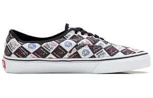 VANS Lace-up Low Top Sneakers With Graphic Print - Black/white