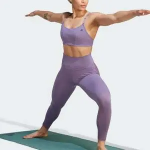 Adidas Aeroready Cropped Leggings - Purple