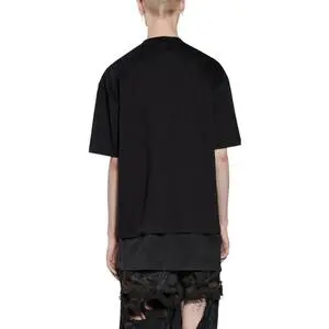 Balenciaga Mirror Logo T-shirt - Black