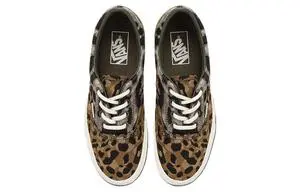 VANS Era Low Top Sneakers With Leopard Print - Yellow/black