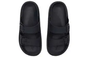 LI-NING Clap Slippers With Buckles - Black