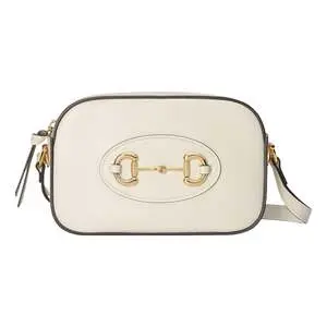 Gucci Horsebit 1955 Small Shoulder Bag - White