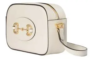 Gucci Horsebit 1955 Small Shoulder Bag - White