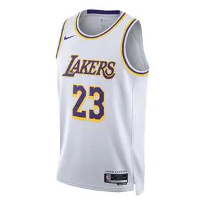 Nike Nba Lebron James Los Angeles Lakers Association Edition Swingman Jersey #23 - White