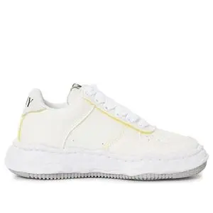 Mihara Yasuhiro Wayne Og Sole Canvas Low Top Sneakers - White/white