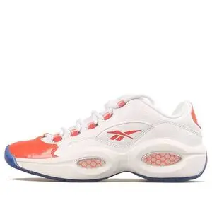 REEBOK Question Low Patent Athletic Sneakers - Orange