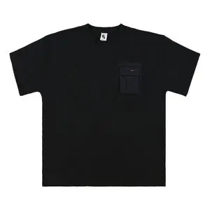 Nike X Travis Scott Cactus Jack Embroidered Logo Pocket T-shirt - Black