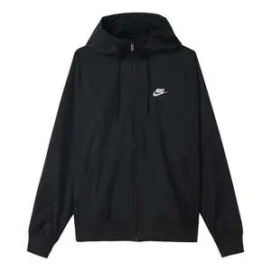 Nike Hooded Windbreaker Jacket - Black