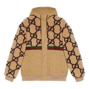 Gucci Gg Jacquard Teddy Jacket