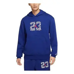 JORDAN Sport Fleece Knit Pullover Hooded Sports - Blue