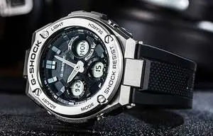 Casio G-shock G-steel Stainless Steel And Resin Watch - Black