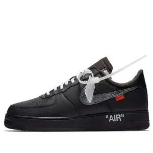 Nike X Off-white Air Force 1 Low '07 'moma' Sneakers - Black