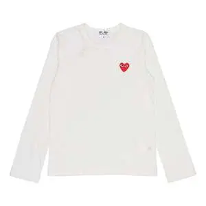 Play Comme Des Garcon Small Logo Long Sleeve T-shirt