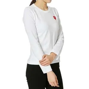 Play Comme Des Garcon Small Logo Long Sleeve T-shirt