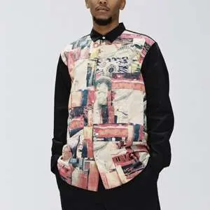 Supreme Fw18 X Comme Des Garcons Shirt Patchwork Button Up Shirt 'multicolor