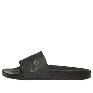 Gucci Gg Supreme Slide With Tiger Motif