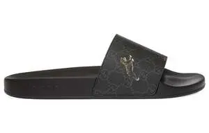 Gucci Gg Supreme Slide With Tiger Motif