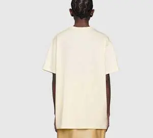 Gucci Boutique Horse Bit Print T-shirt - Creamy