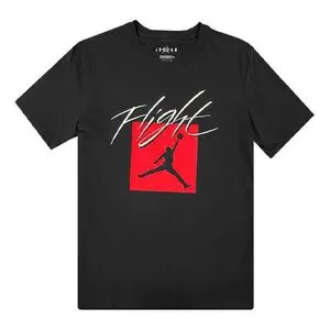 JORDAN Flight Exercise Sportswear Logo Printed Crew Neck Short Sleeved