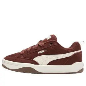 PUMA Park Lifestyle Raw Sneakers - Dark Brown Red/ivory