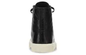 Balenciaga High Top Lace-up Leather Sneakers