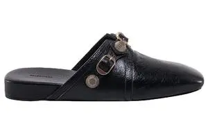 Balenciaga Cagole Mules - Black