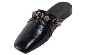 Balenciaga Cagole Mules - Black