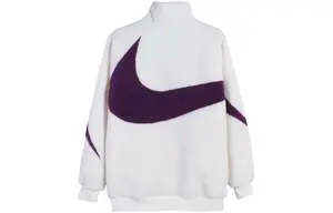 Nike Lamb Velvet Jacket With Large Swoosh Logo