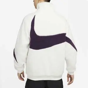 Nike Lamb Velvet Jacket With Large Swoosh Logo