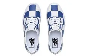 VANS Authentic Leather Check Sneakers - Blue/white
