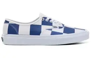 VANS Authentic Leather Check Sneakers - Blue/white