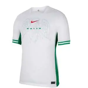 Nike Dri-fit Nigeria 2024 Stadium Home Football Replica Shirt - White/green