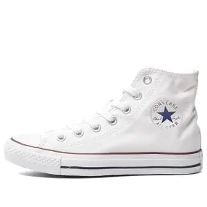 CONVERSE Chuck Taylor All Star White Canvas High Top - White/blue/red