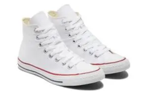 CONVERSE Chuck Taylor All Star White Canvas High Top - White/blue/red
