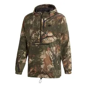 Adidas Originals Half-zip Hooded Pullover Jacket - Camouflage